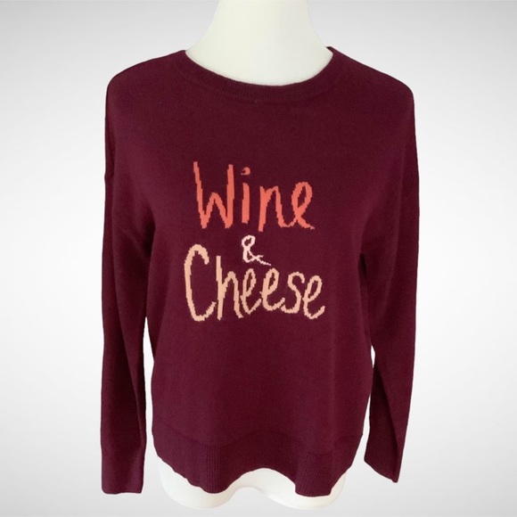 LOFT | Sweaters | Nwt Loft Wine And Cheese Pullover Sweater Long Sleeve ...